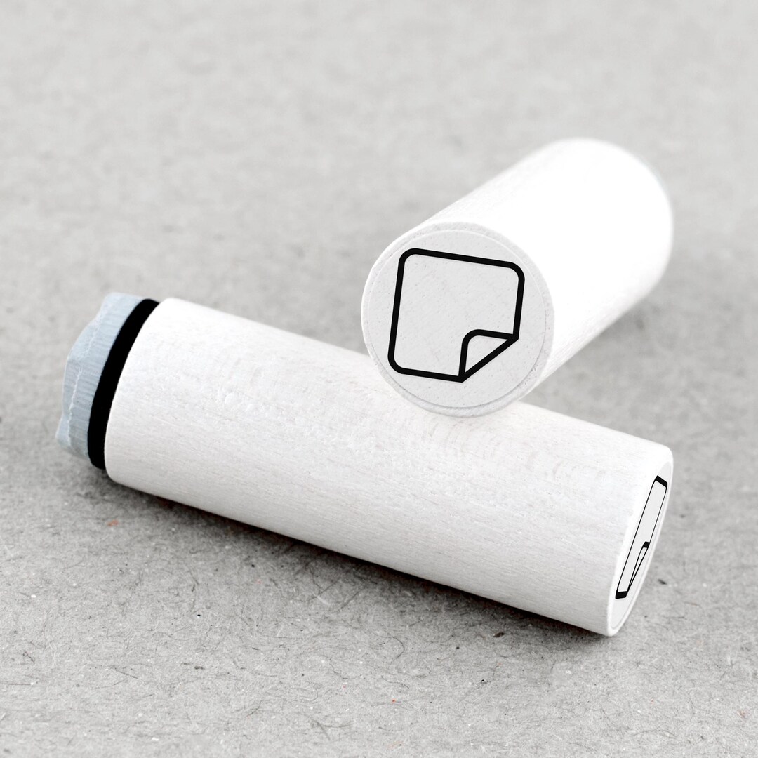 Mini Rubber Stamp Sticker - Etsy