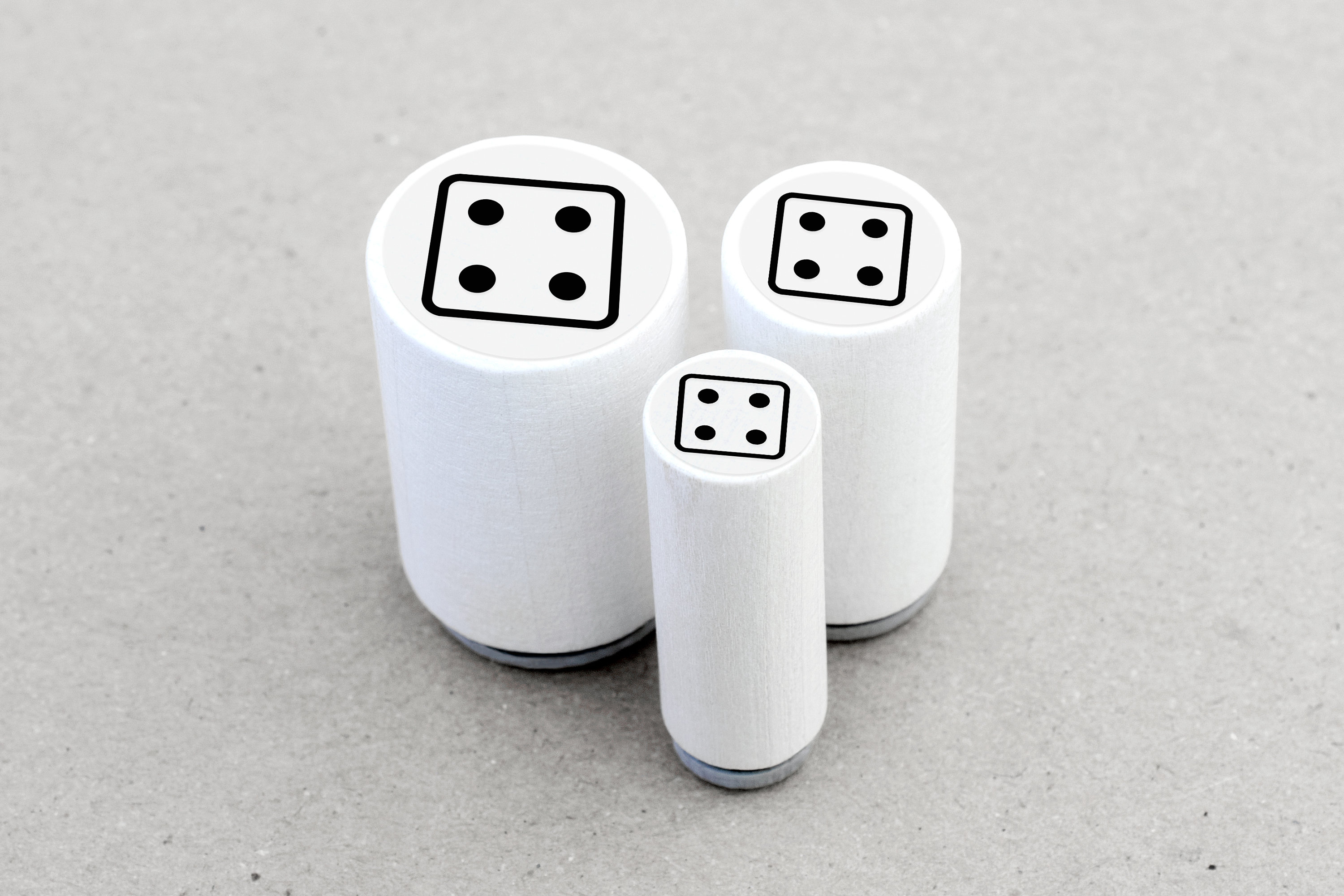 Mini Rubber Stamp Dice Number Four - Etsy