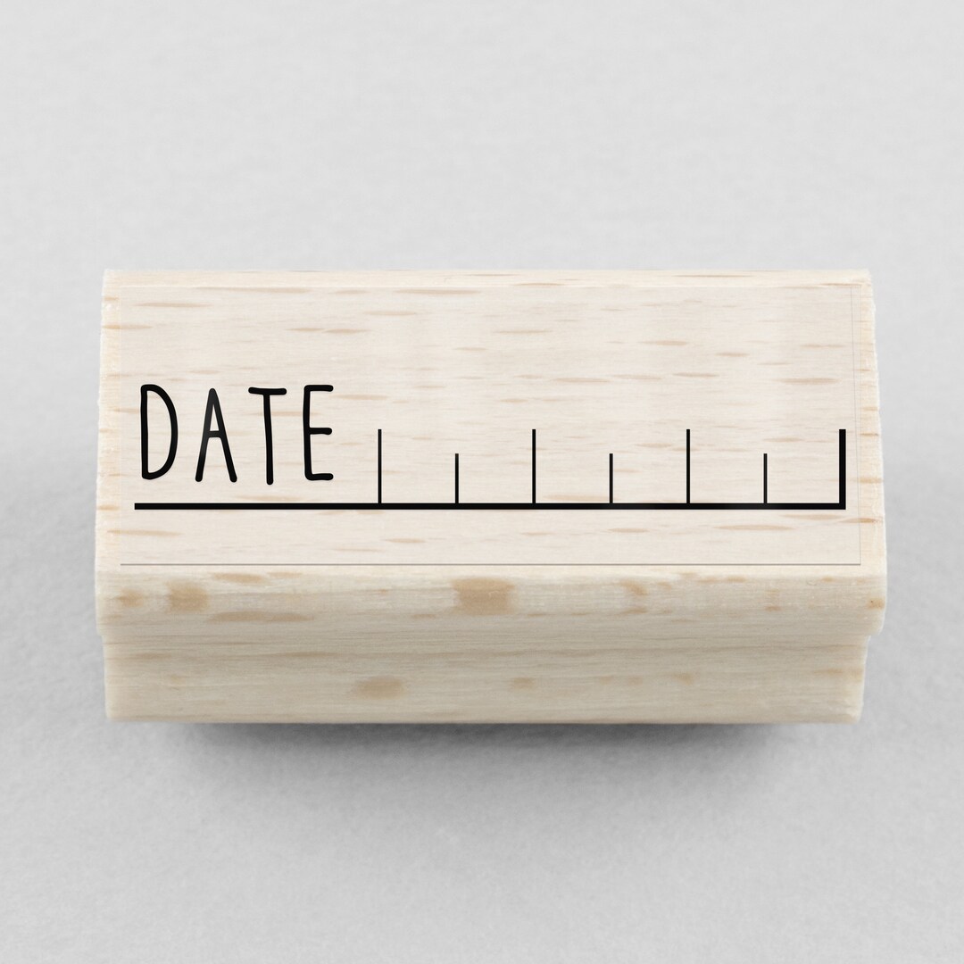 Rubber Stamp Date 40 X 10 Mm - Etsy