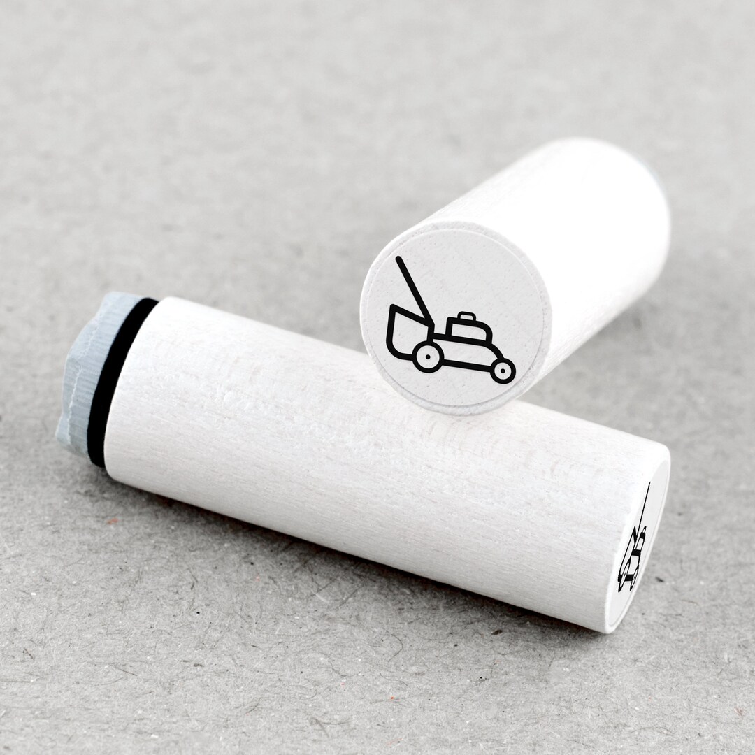 Mini Rubber Stamp Lawn Mower - Etsy