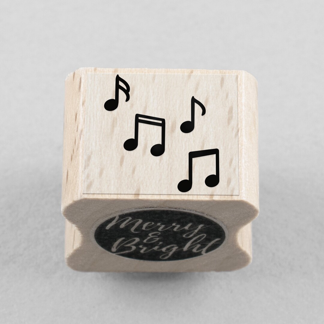 Rubber Stamp Musical Notes 15 X 15 Mm - Etsy
