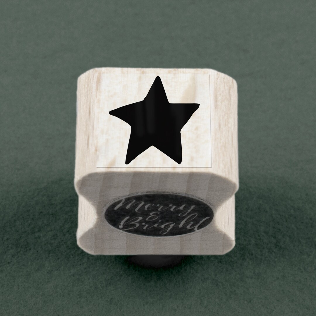 Rubber Stamp Star 10 X 10 Mm - Etsy