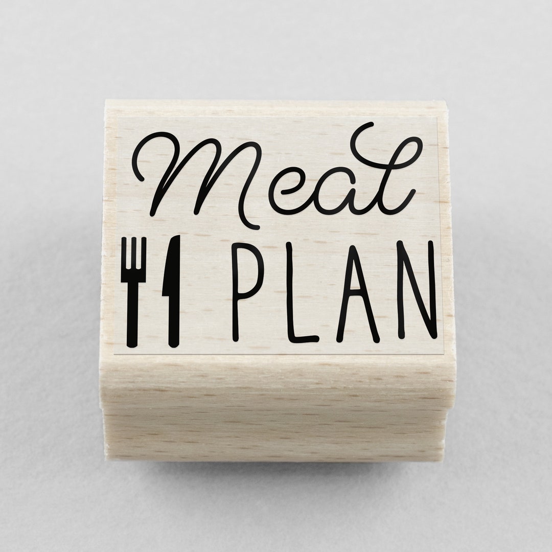 Stempel Meal Plan 30 x 25 mm - Etsy.de