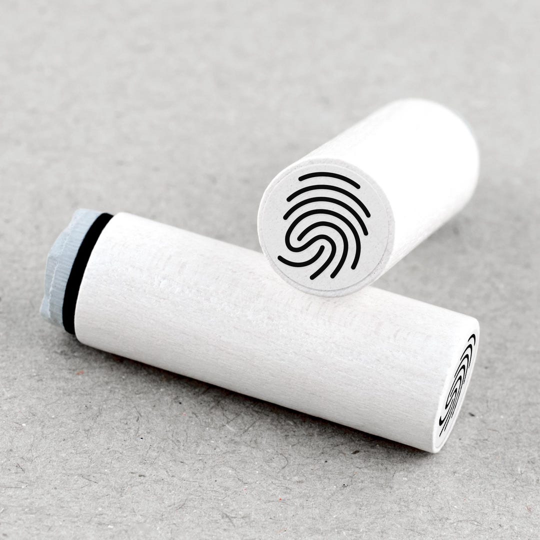 Mini Rubber Stamp Fingerprint - Etsy