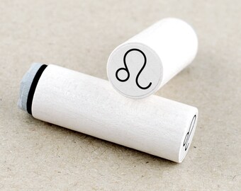 Zodiac Sign Leo Symbol Mini Stamp - Etsy
