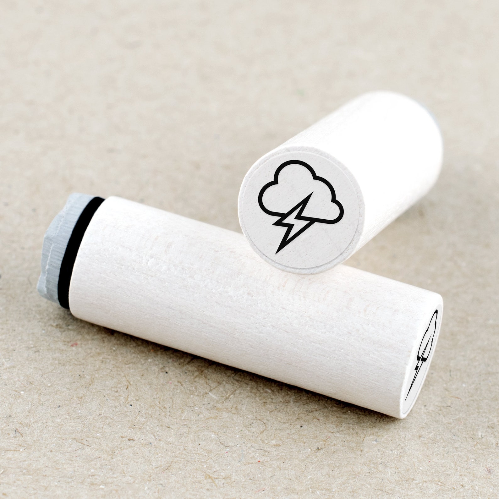 Mini Rubber Stamp Thunderstorm - Etsy