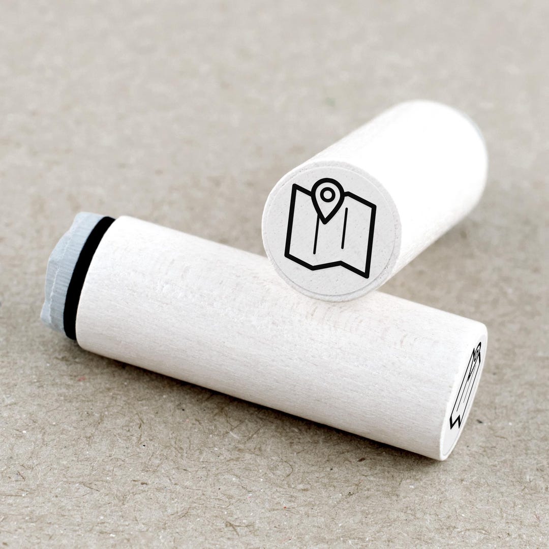 Mini Rubber Stamp Map - Etsy