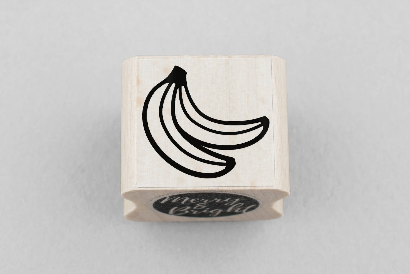 Rubber Stamp Banana Kaksi 2 x 2 cm | Etsy