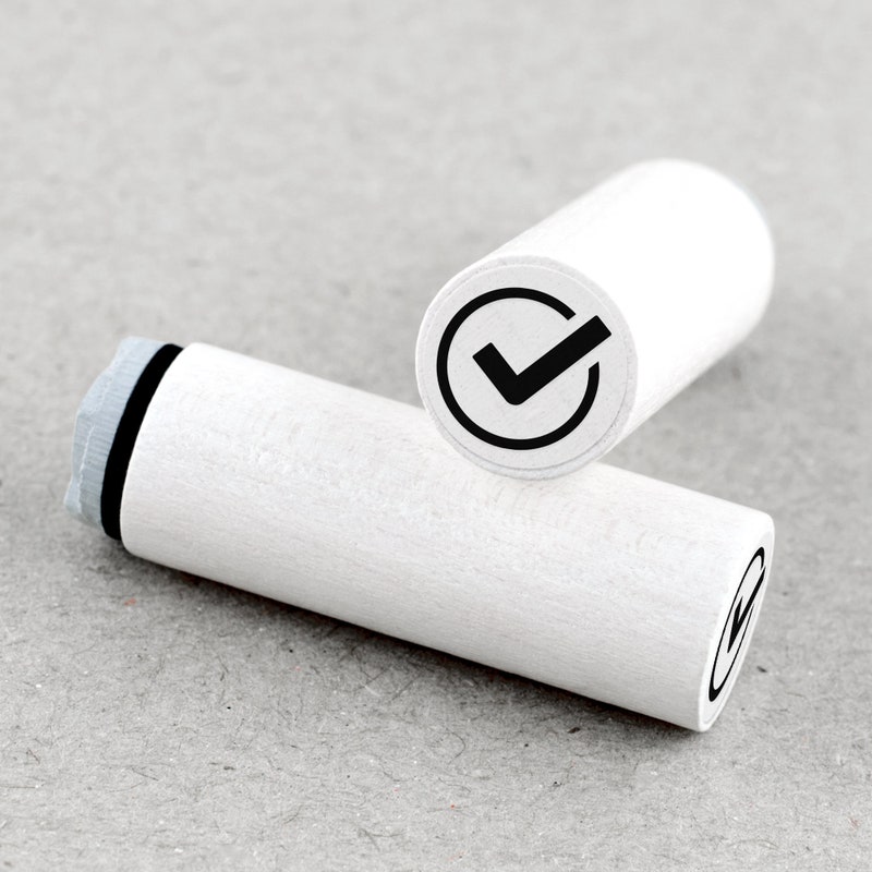 Check Mark Stamp - Etsy