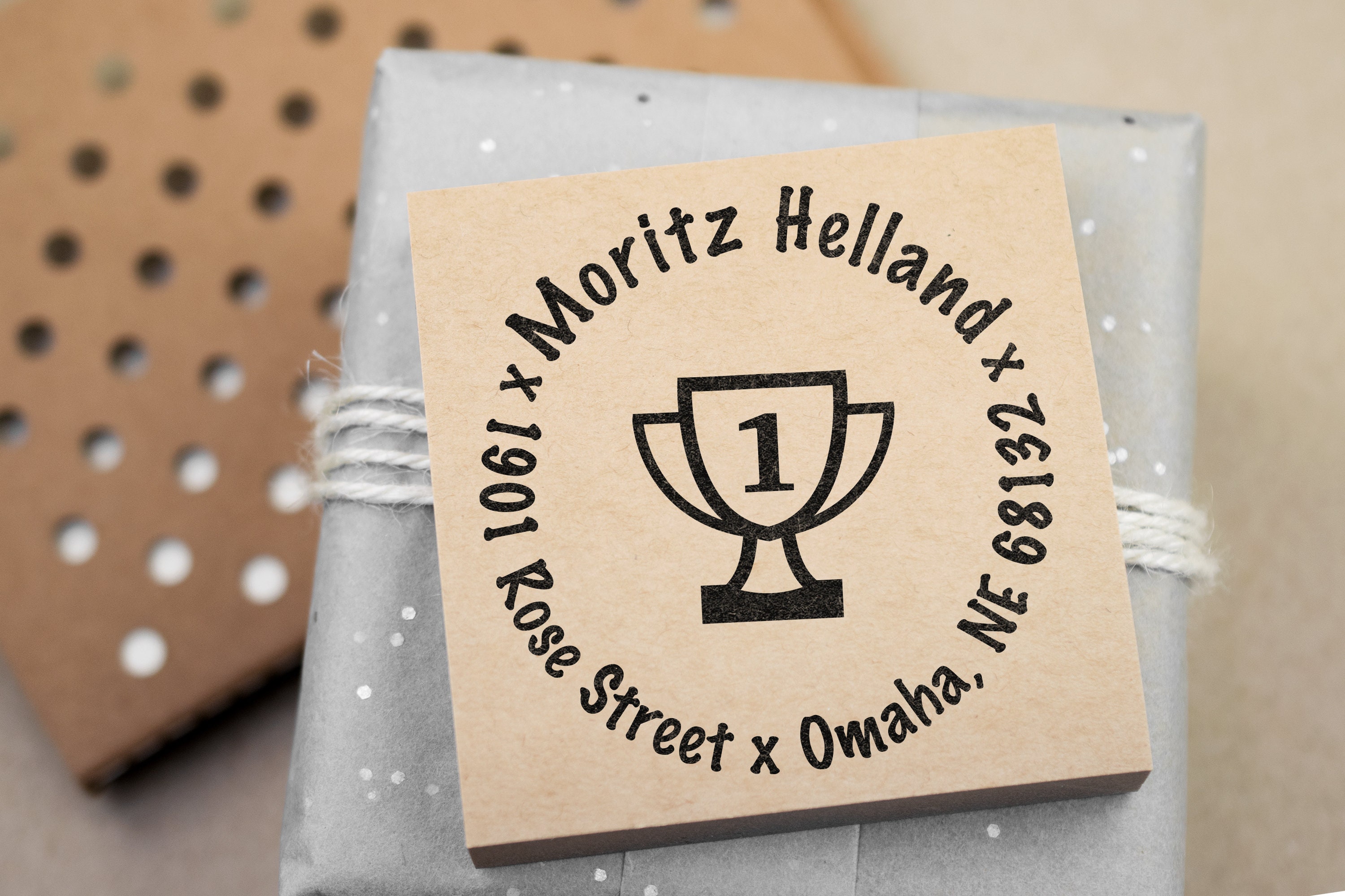 Large Round Stamp Cup 50 Mm X Addresses - Etsy UK