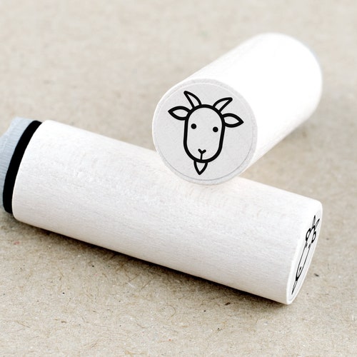 Goat and Chicken Rubber Stamp Egg Carton Stamp Farm Stamp - Etsy