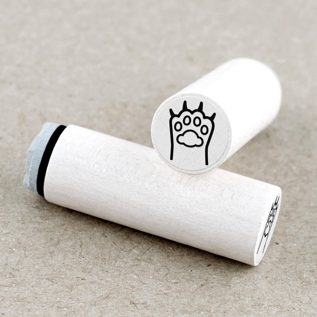 Mini Rubber Stamp Cat Paw Claws - Etsy