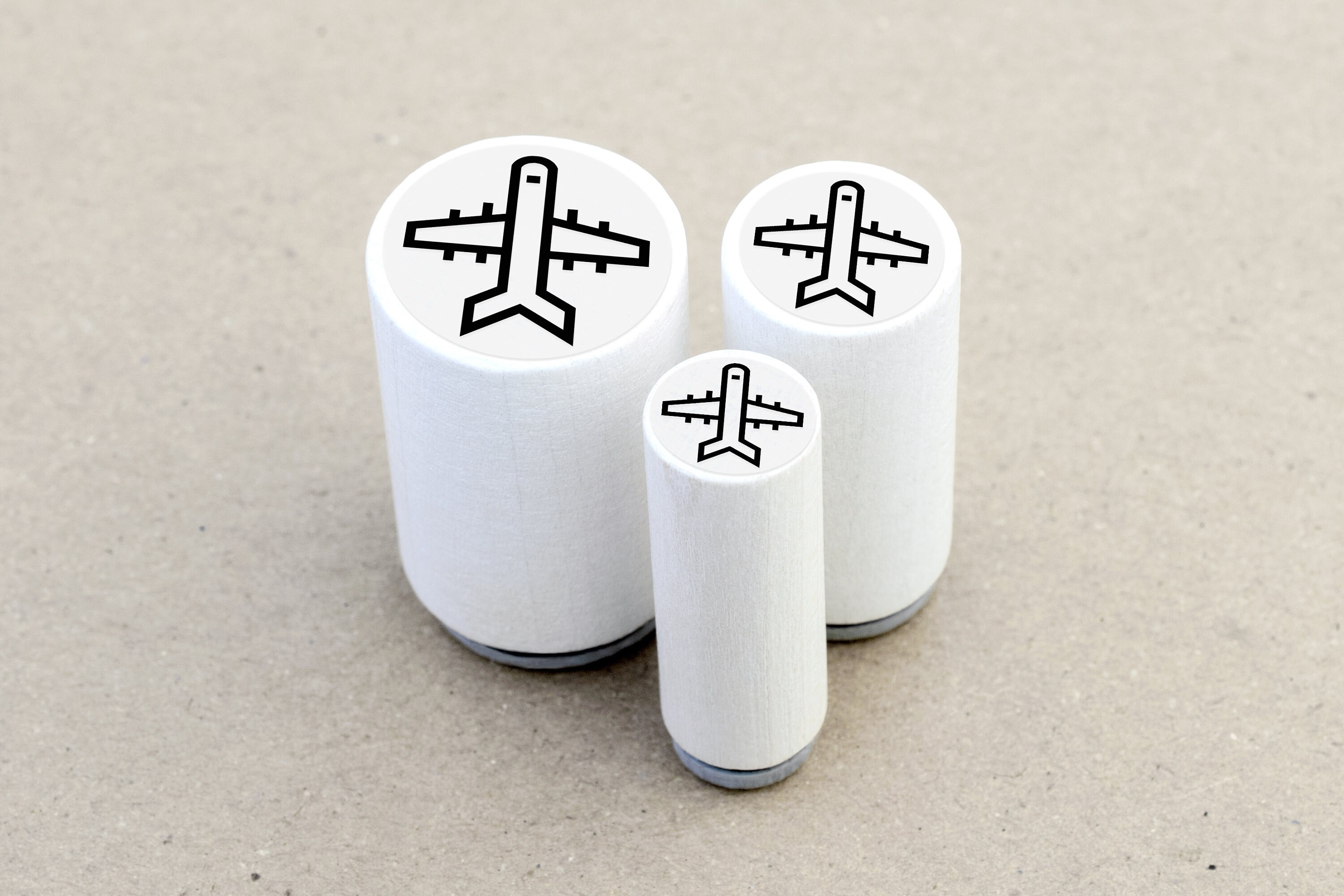 Mini Rubber Stamp Airplane - Etsy