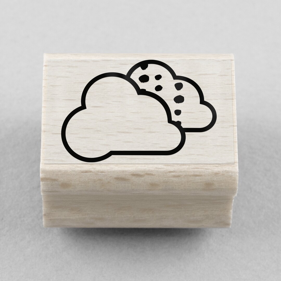 Rubber Stamp Clouds 30 X 20 Mm - Etsy