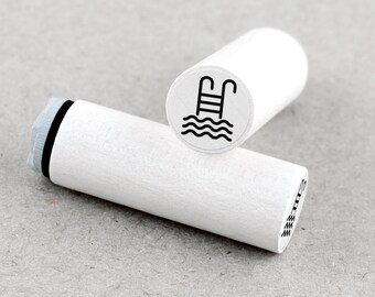 Rubber Stamp Swimming Pool - Etsy