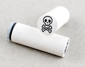 Skull Rubber Stamp | Etsy