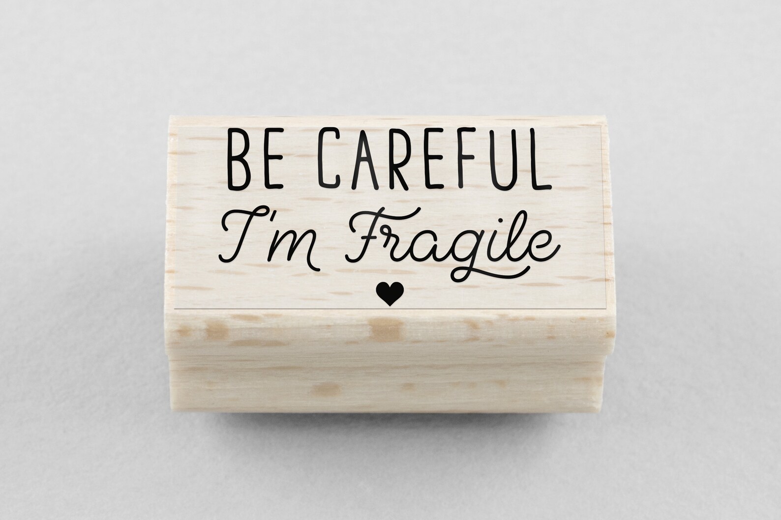Rubber Stamp Be Careful I'm Fragile 35 X 20 Mm - Etsy