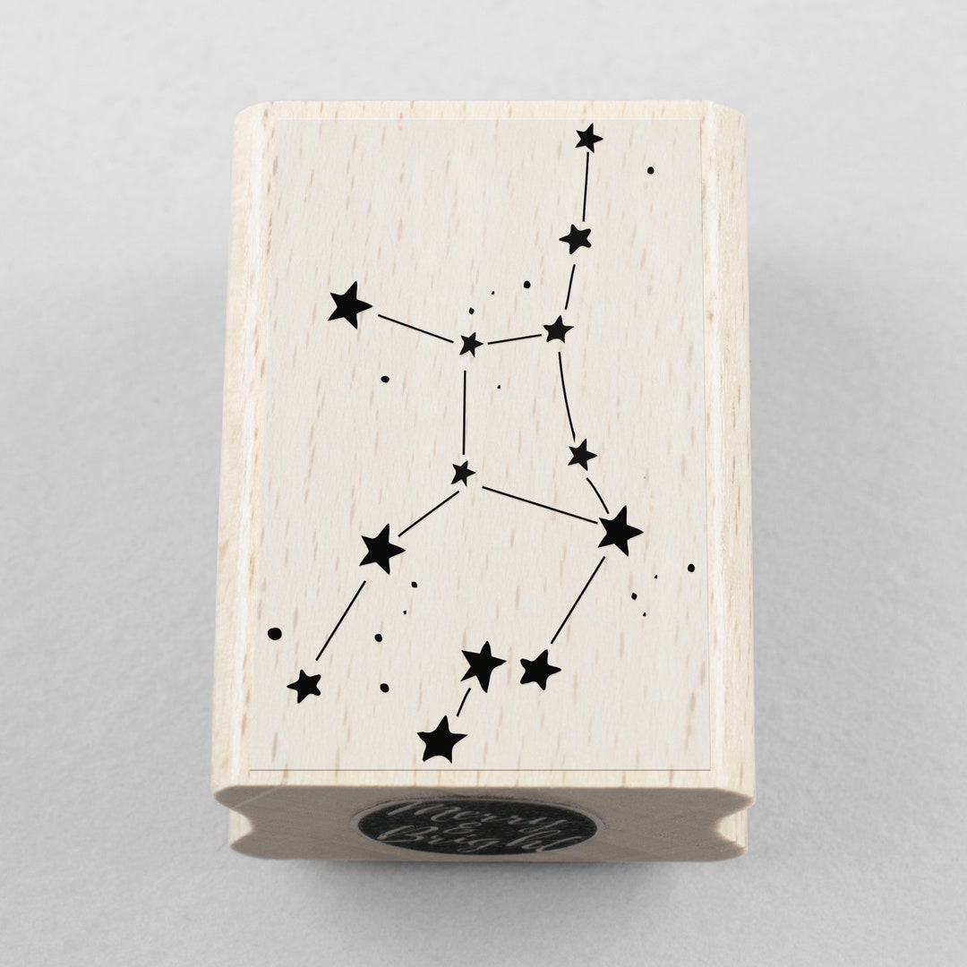 Rubber Stamp Zodiac Virgo 30 X 45 Mm - Etsy UK