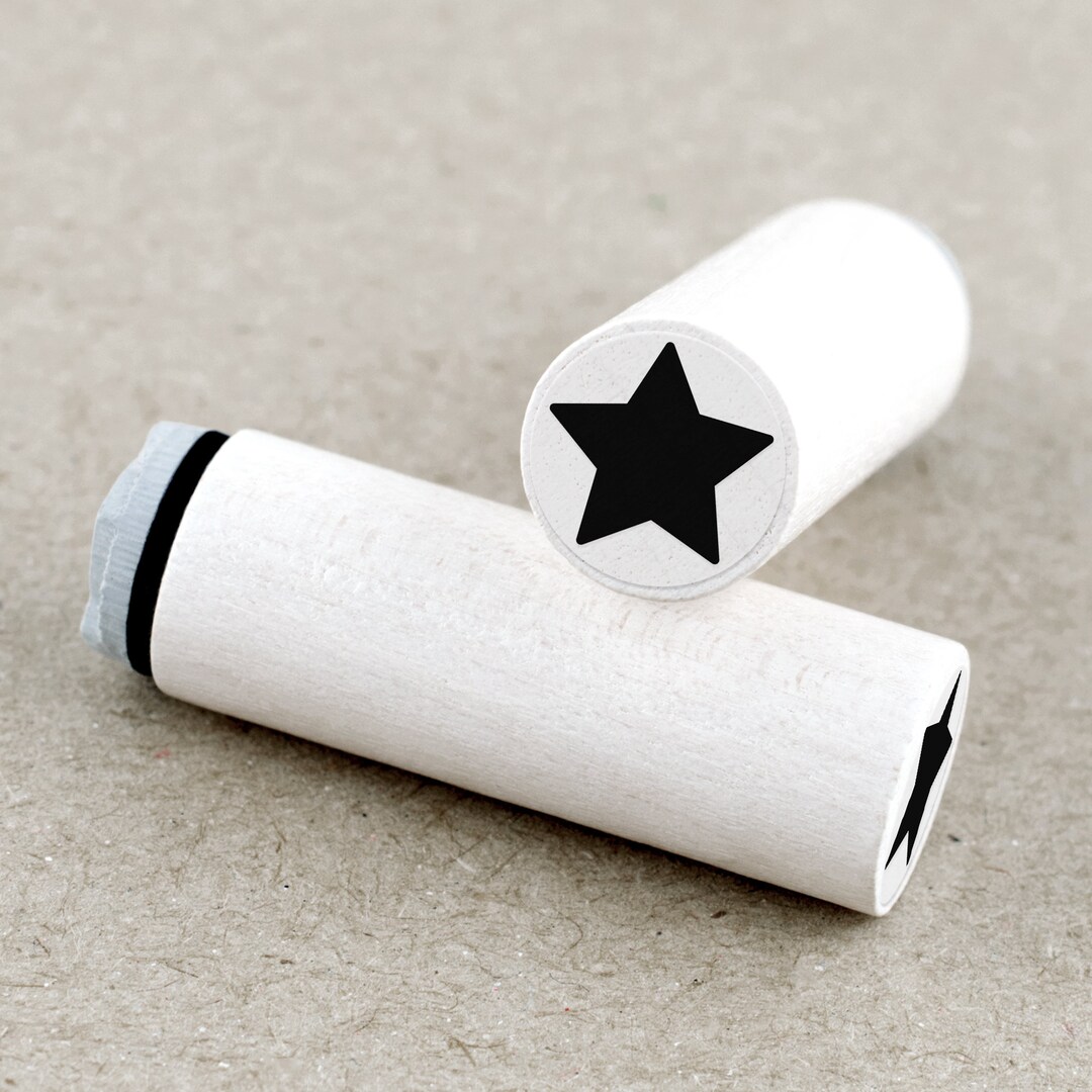 Mini Rubber Stamp Star - Etsy