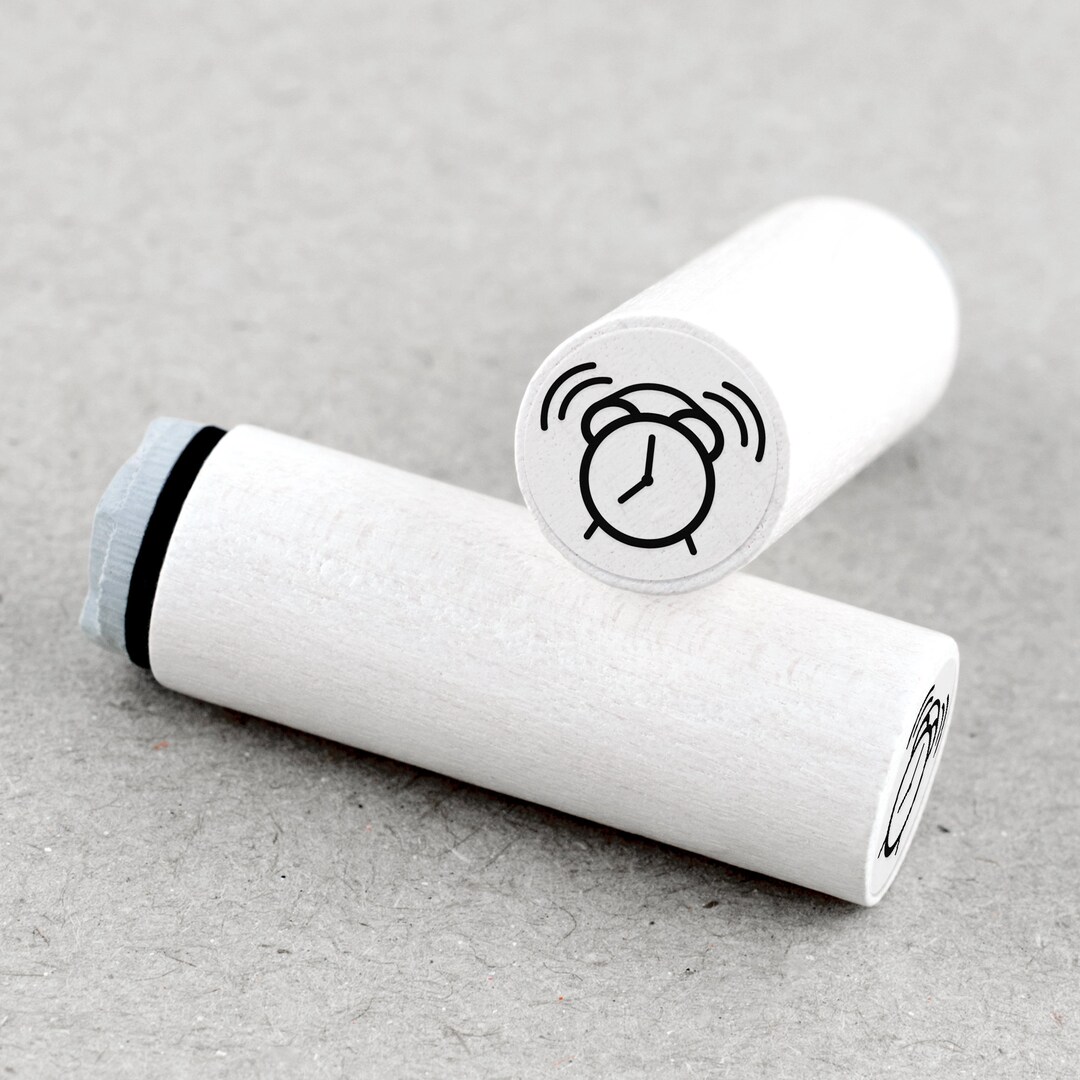 Mini Rubber Stamp Alarm Clock - Etsy