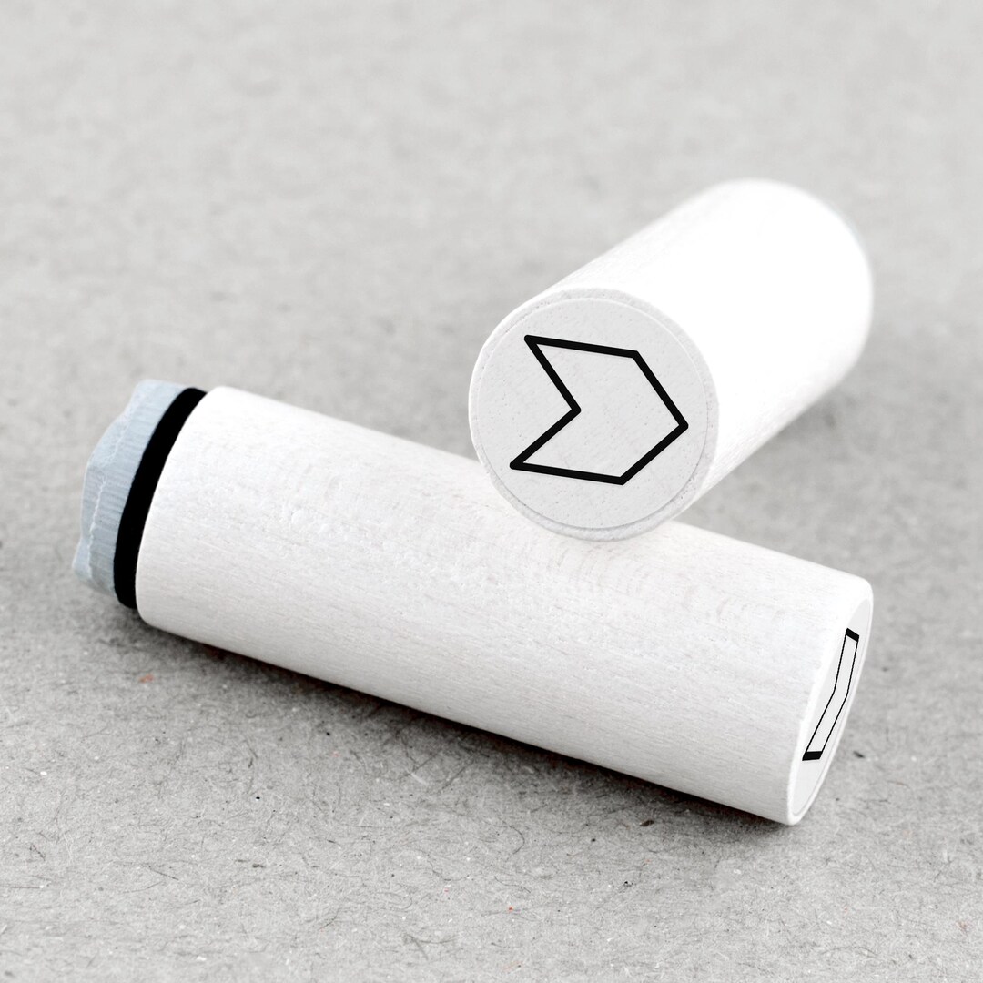 Mini Rubber Stamp Arrow - Etsy