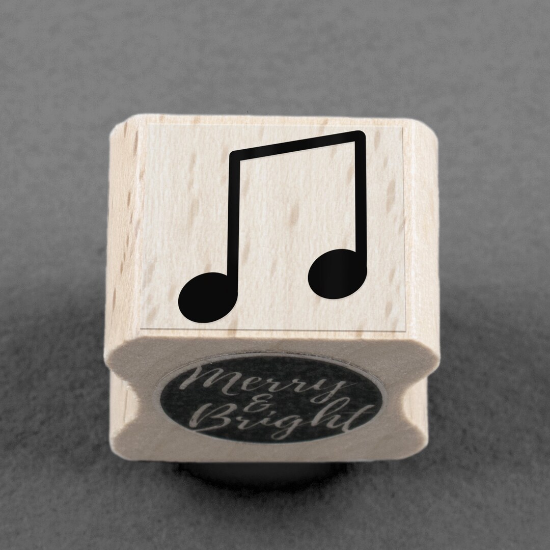 Rubber Stamp Musical Note 15 X 15 Mm - Etsy