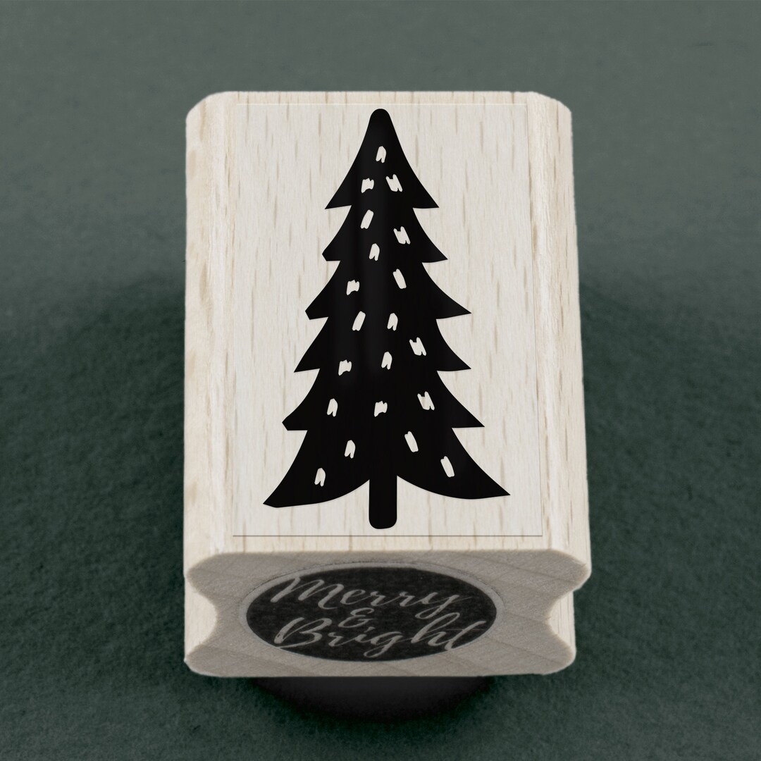 Rubber Stamp Christmas Tree 15 X 25 Mm - Etsy