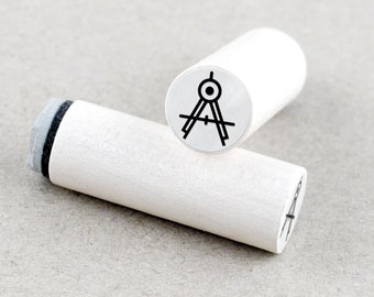 Compass Rubber Stamp | Etsy