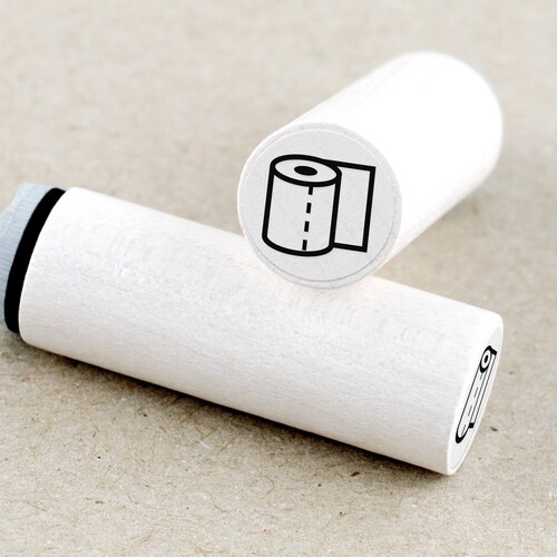 Mini Rubber Stamp Toilet Paper - Etsy