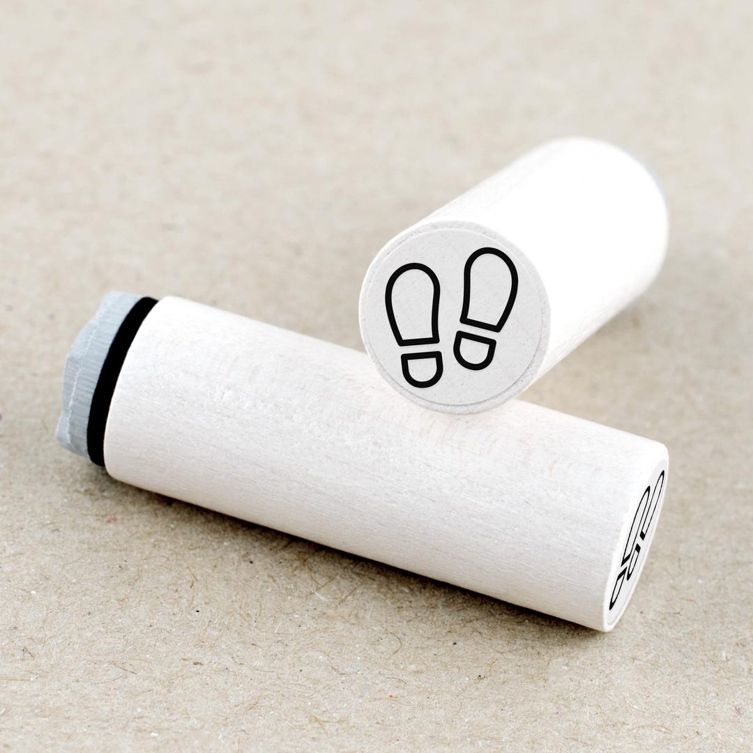 Mini Rubber Stamp Steps Shoe Prints - Etsy
