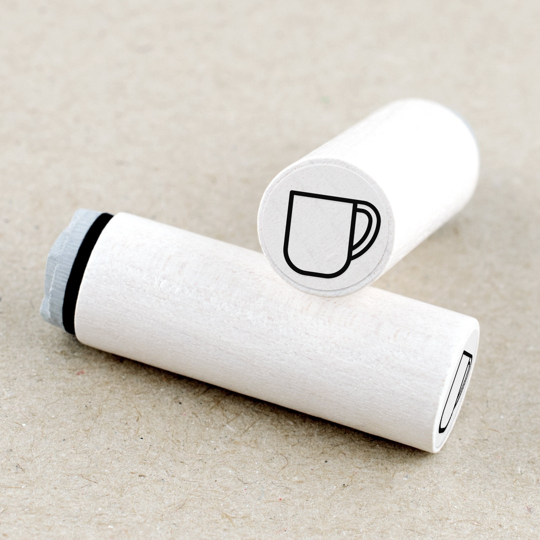Mini Rubber Stamp Coffee Mug - Etsy