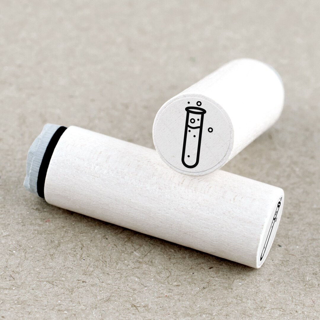 Mini Rubber Stamp Test Tube - Etsy