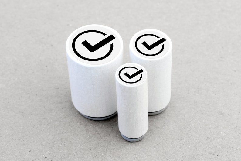 Mini Rubber Stamp Check Mark - Etsy