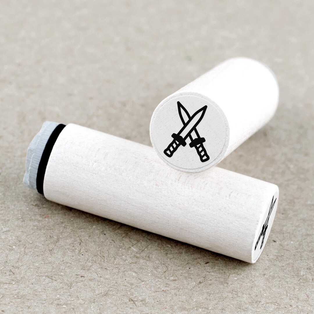 Mini Rubber Stamp Swords - Etsy