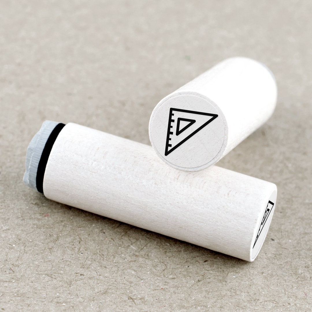 Mini Rubber Stamp Triangle Ruler - Etsy