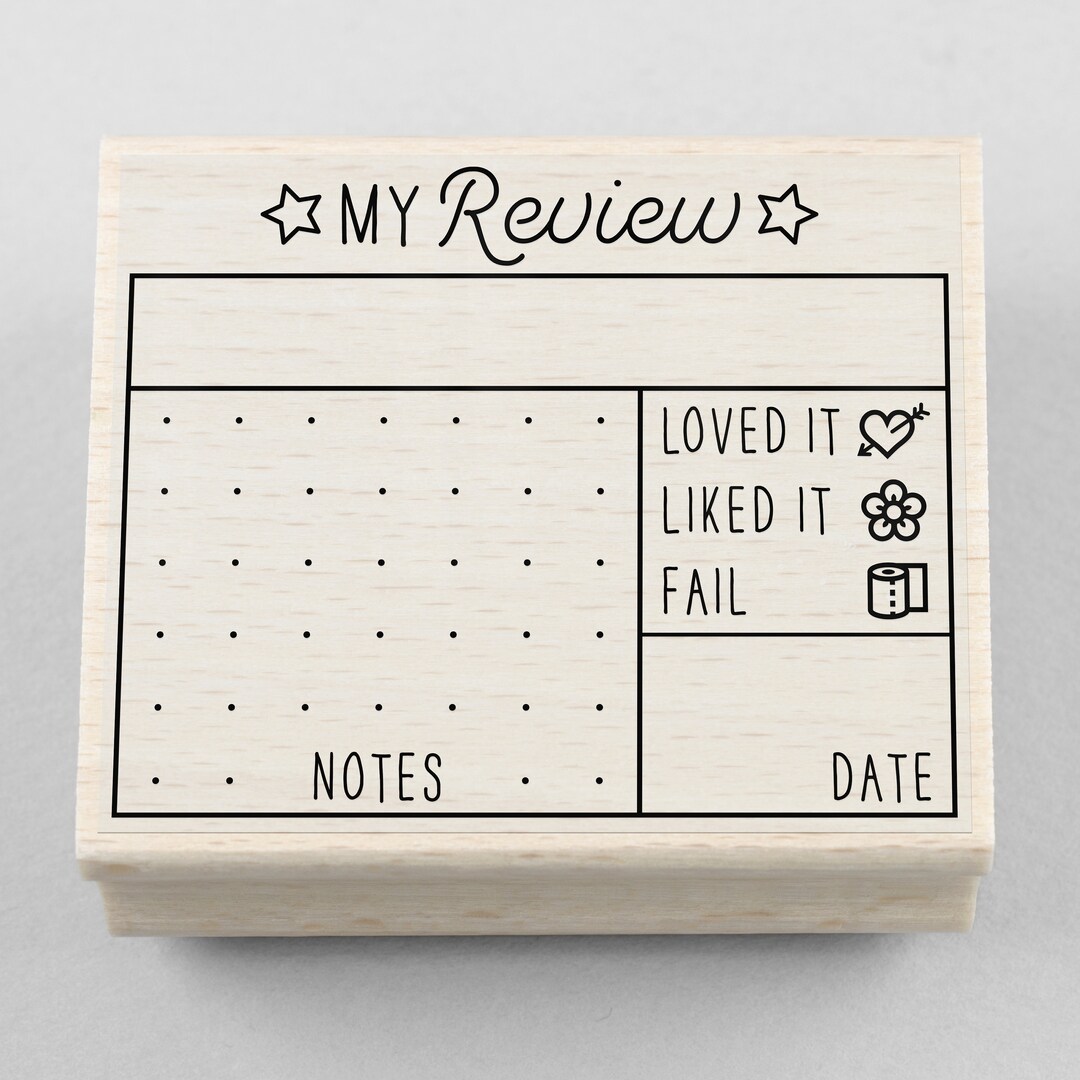 Rubber Stamp My Review 60 X 50 Mm - Etsy