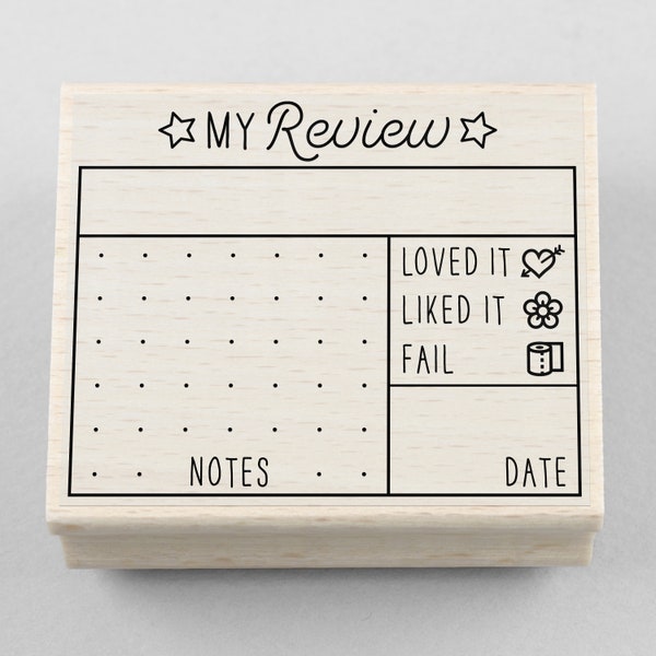 Book Review Stamp - Etsy