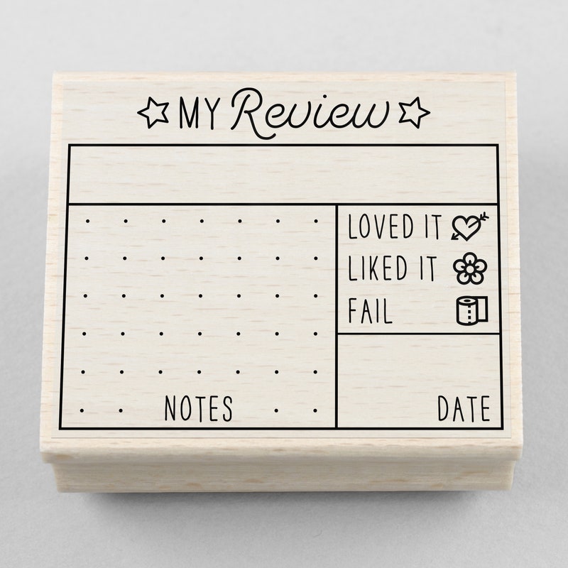Book Review Stamp - Etsy
