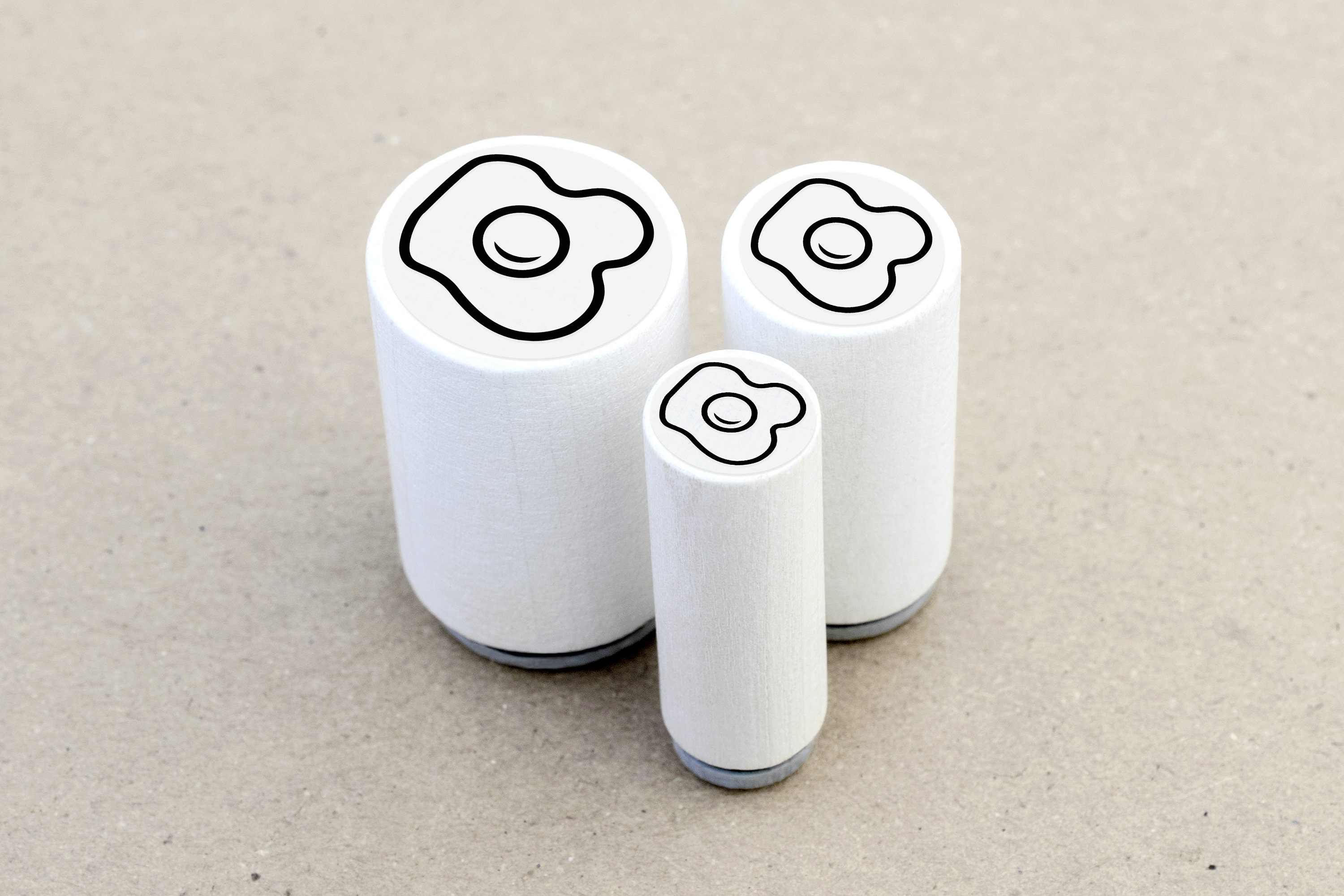 Mini Rubber Stamp Fried Egg - Etsy