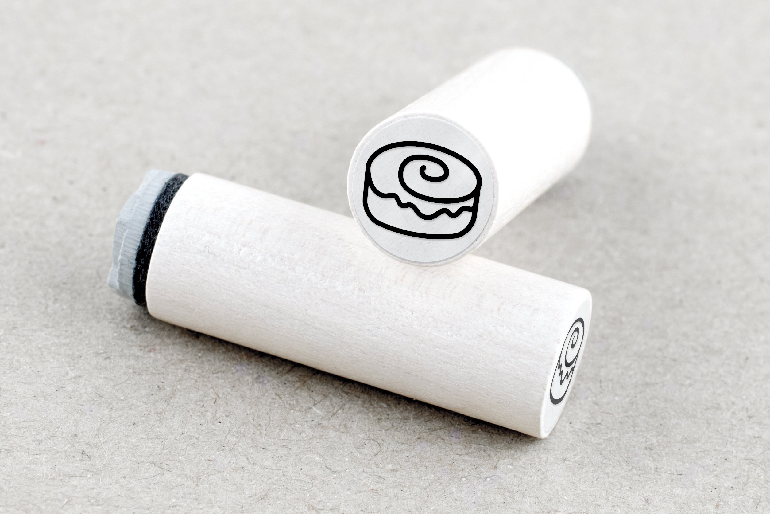 Stamps Mini Rubber Stamp Cinnamon Bun 11 mm Visual Arts etna.com.pe