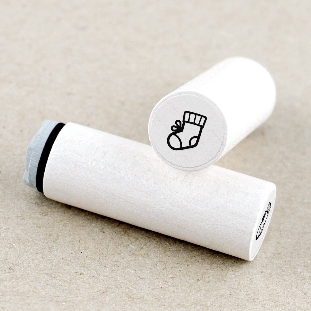 Mini Rubber Stamp Baby Sock - Etsy