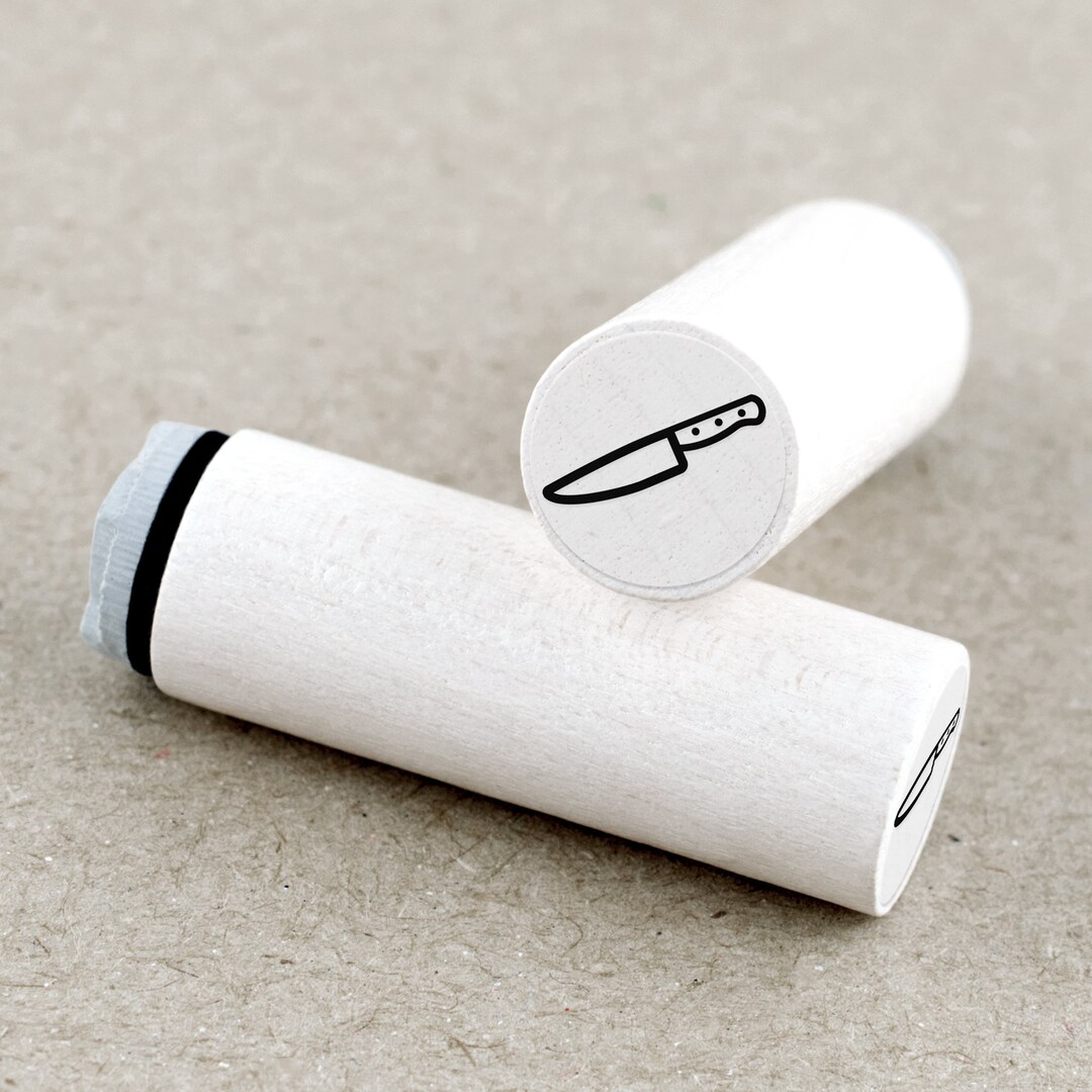 Mini Rubber Stamp Chef‘s Knife - Etsy