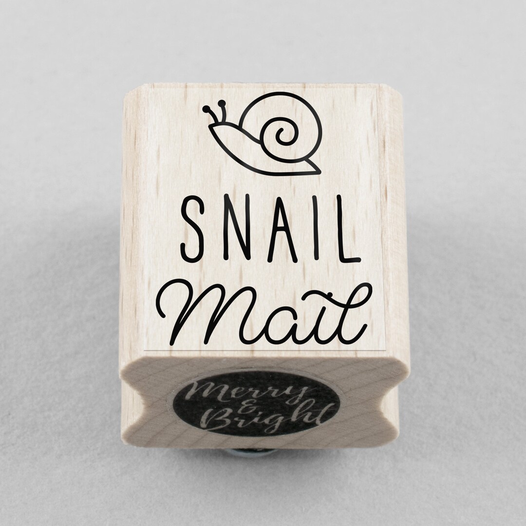 Rubber Stamp Snail Mail 20 X 25 Mm - Etsy