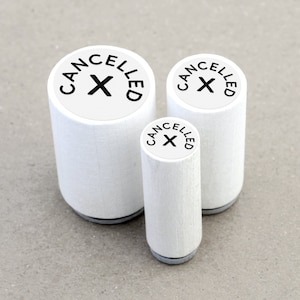 Mini Rubber Stamp Cancelled - Etsy