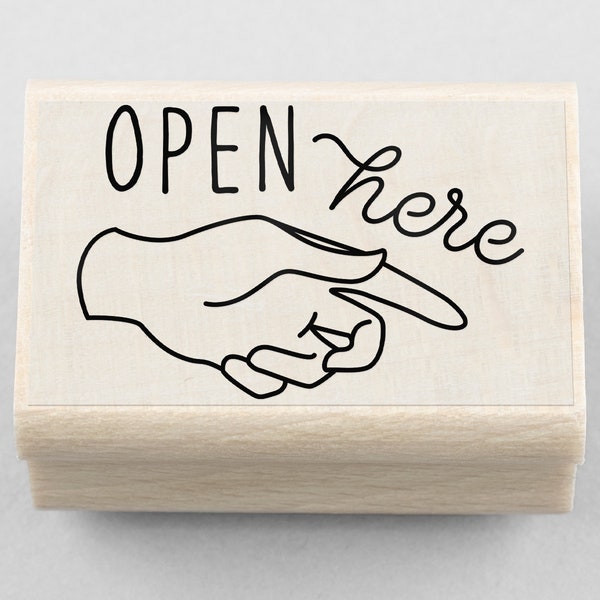 Open Here Sticker - Etsy