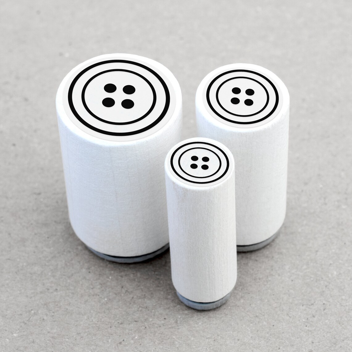 Mini Rubber Stamp Button - Etsy