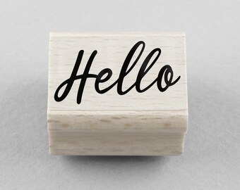 Hello Stamp | Etsy