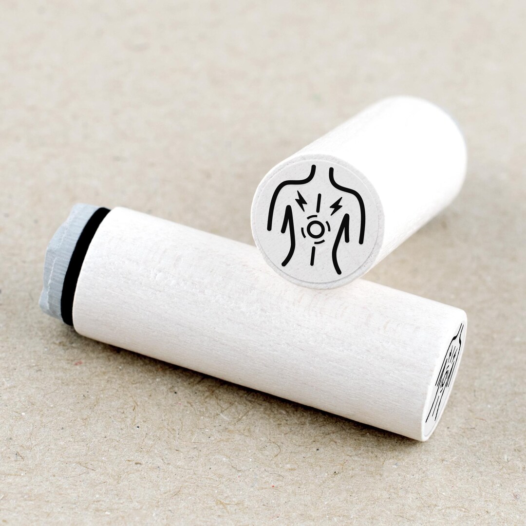 Mini Rubber Stamp Back Pain - Etsy