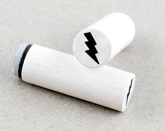 Lightning Bolt Stamp - Etsy UK