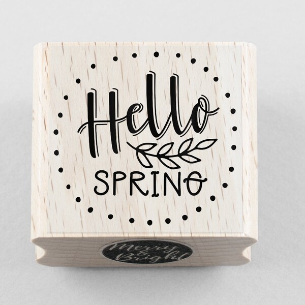 Hello Rubber Stamp - Etsy